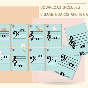 Learn the Music Notes Note Placement Challenge for Treble & Bass Clef ...