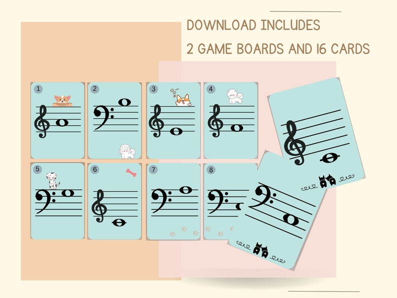 Learn the Music Notes Note Placement Challenge for Treble & Bass Clef ...