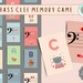 Bass Clef Memory Game Beginner Music Note Education Music Teacher ...