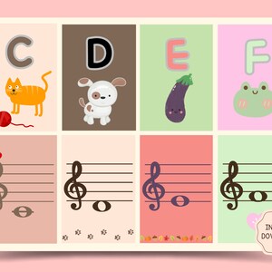 Treble Clef Memory Game: Beginner Music Education (digital Download) - Etsy