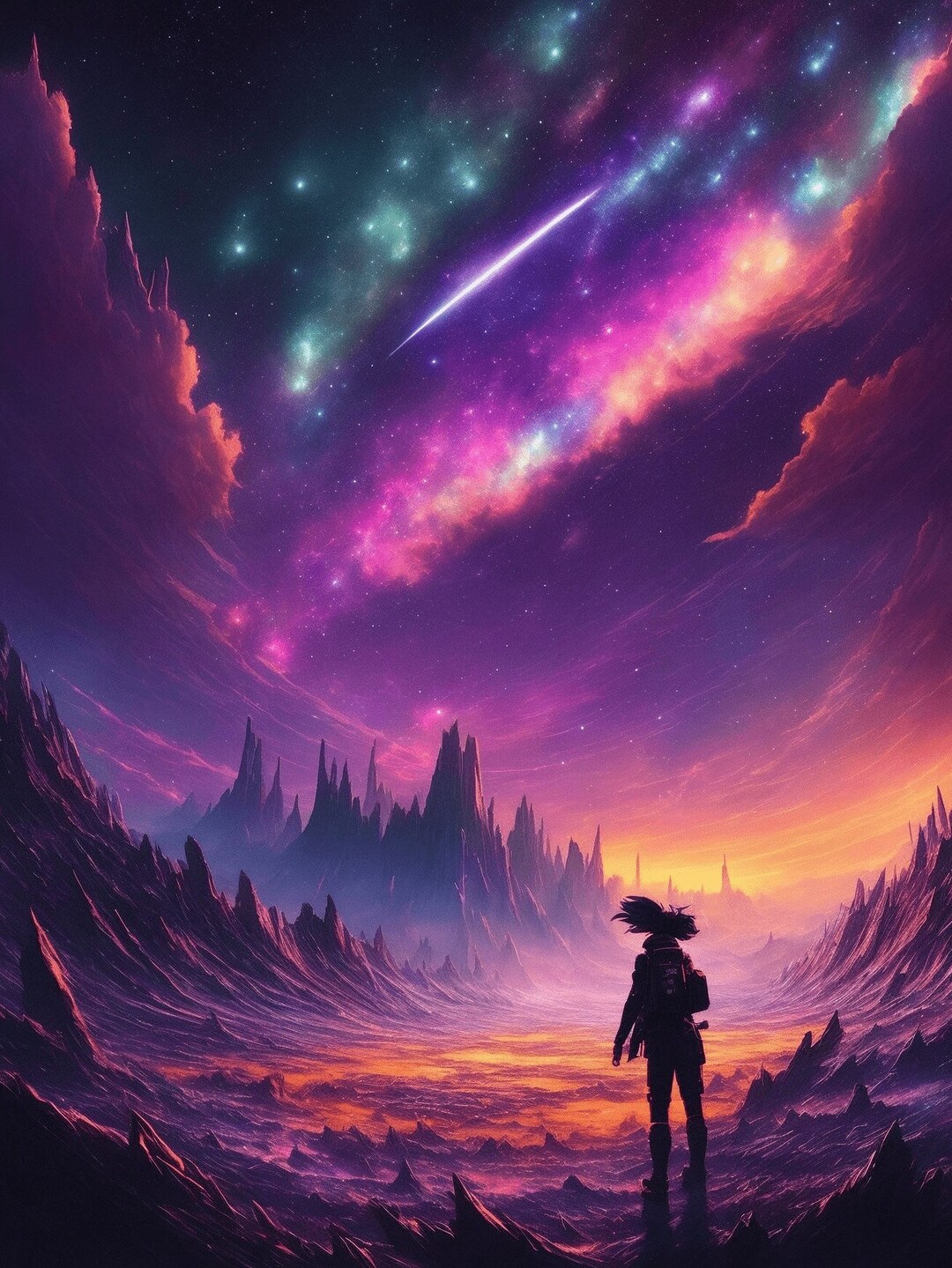 Cosmic Wanderer, Digital Art. AI Art, Cosmic Art - Etsy