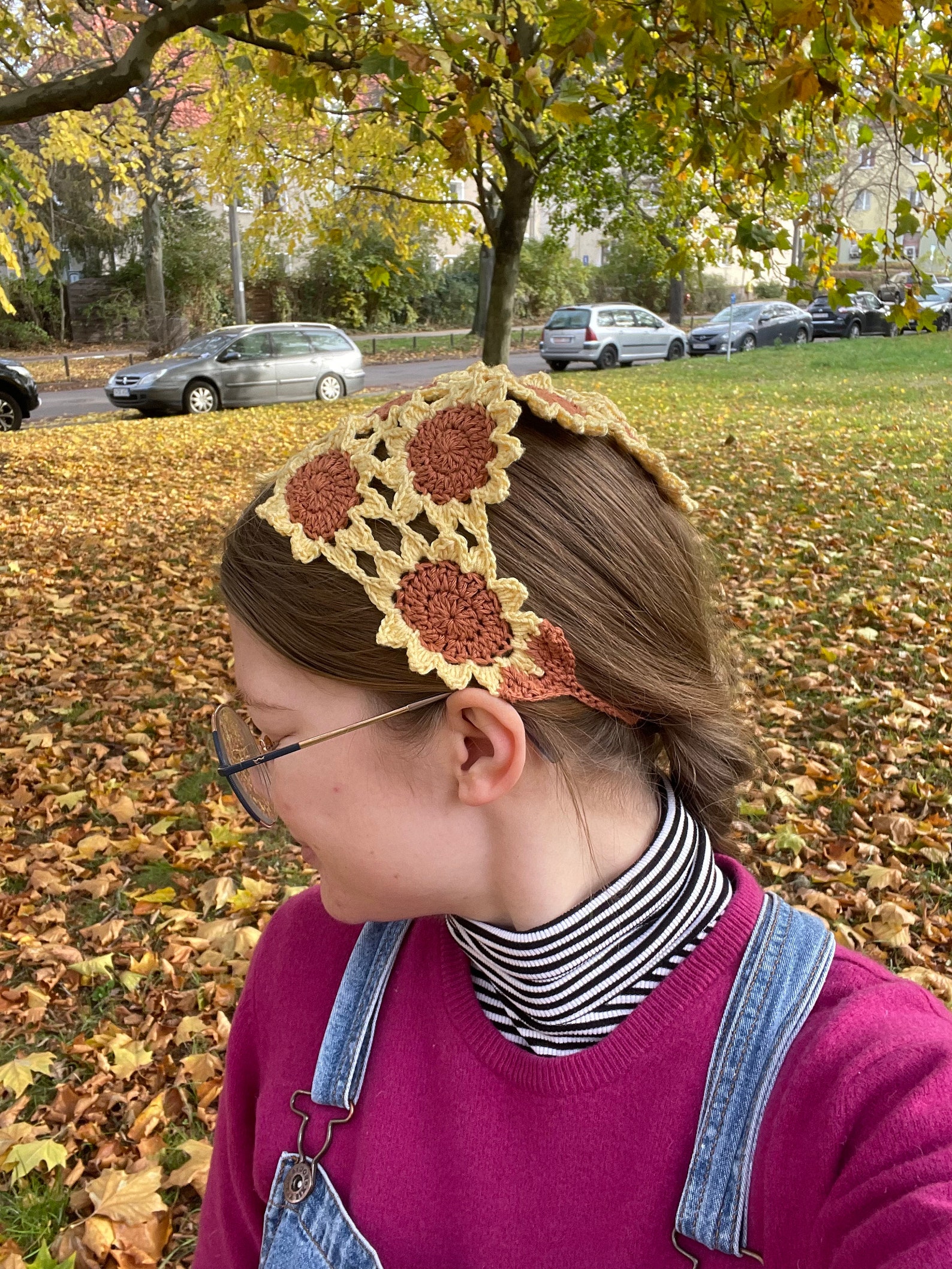 Sunflower Bandana PDF Crochet Pattern Cottagecore Fairycore - Etsy