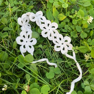 Flower Headband and Bandana | PDF Crochet 2in1 Pattern | Cottagecore Fairycore Daisy Kerchief ...