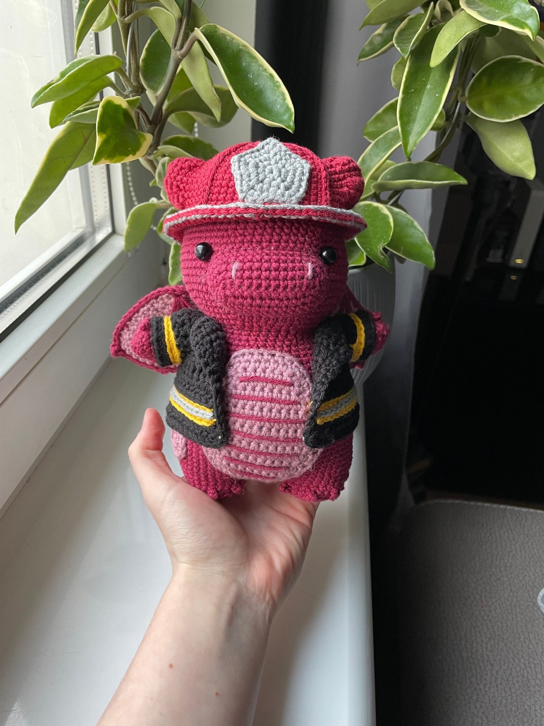 Dragon Firefighter | PDF Crochet Amigurumi Pattern | Cute Fantasy ...