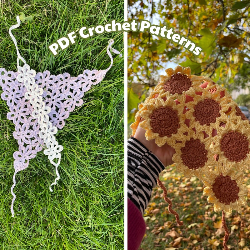 Flower Bandana - Etsy