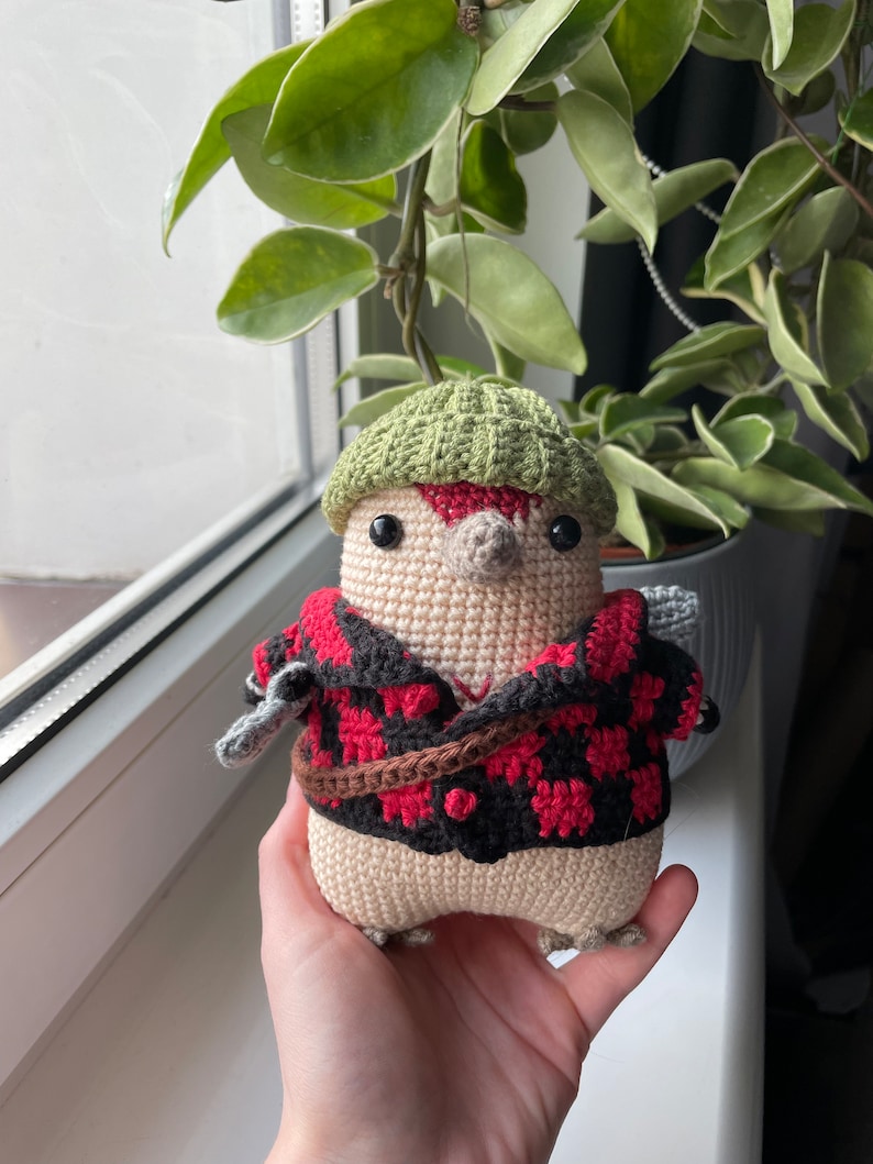 Woodpecker Lumberjack | PDF Crochet Amigurumi Pattern | Cute Bird ...