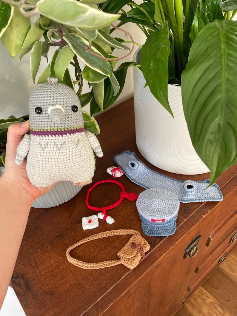 Postal Worker Pigeon, Dragon Firefighter | PDF Crochet Amigurumi ...