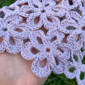 Flower Headband and Bandana | PDF Crochet 2in1 Pattern | Cottagecore Fairycore Daisy Kerchief ...