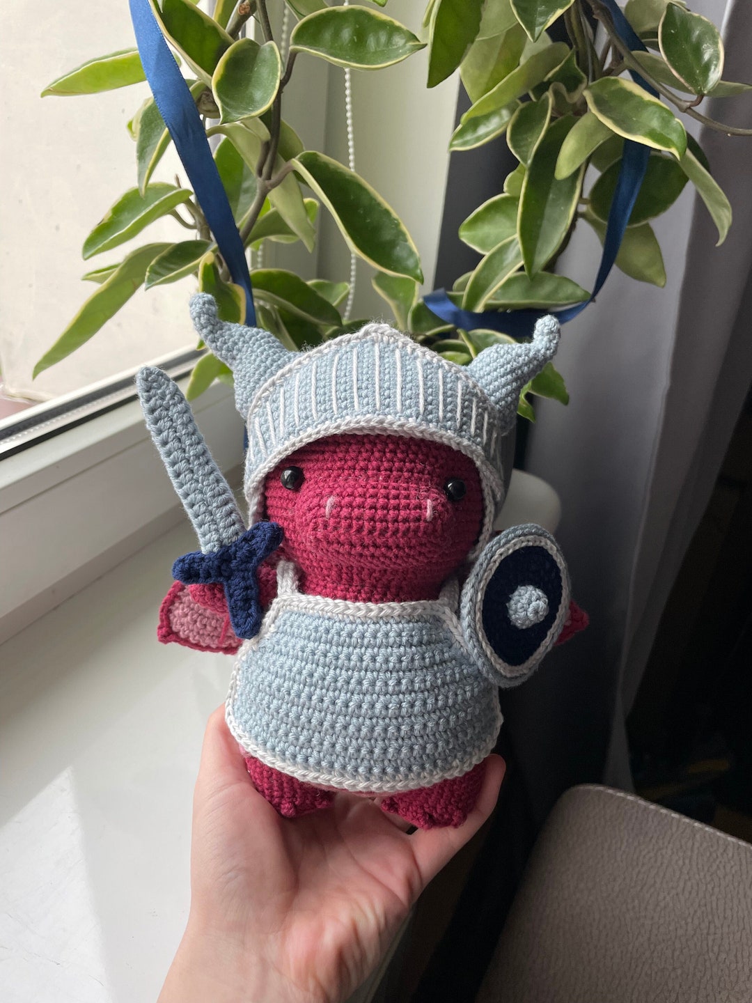 Dragon Knight | PDF Crochet Amigurumi Pattern | Fantasy Plushie With ...