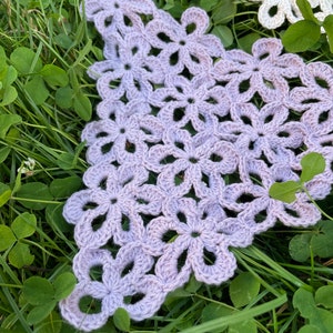 Flower Headband and Bandana | PDF Crochet 2in1 Pattern | Cottagecore Fairycore Daisy Kerchief ...