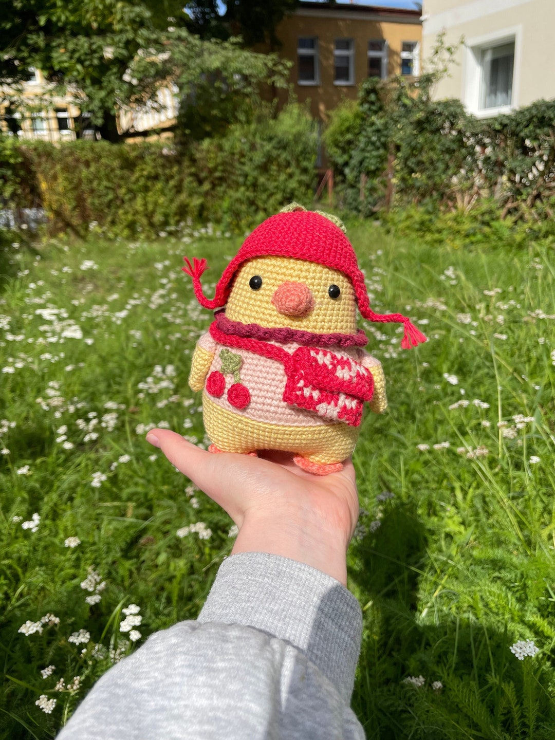 Cherry Chick/chicken Cute Animal Amigurumi Crochet Pattern With ...