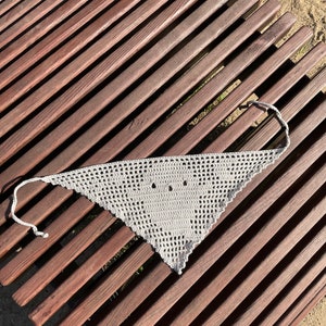 Ghost Bandana | 3in1 PDF Filet Crochet Pattern and Chart | Halloween ...