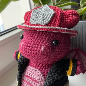 Dragon Firefighter | PDF Crochet Amigurumi Pattern | Cute Fantasy ...