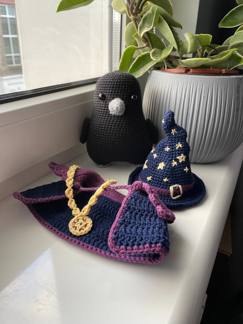 Bayou Bard Alligator, Wizard Crow | PDF Crochet Amigurumi Pattern ...