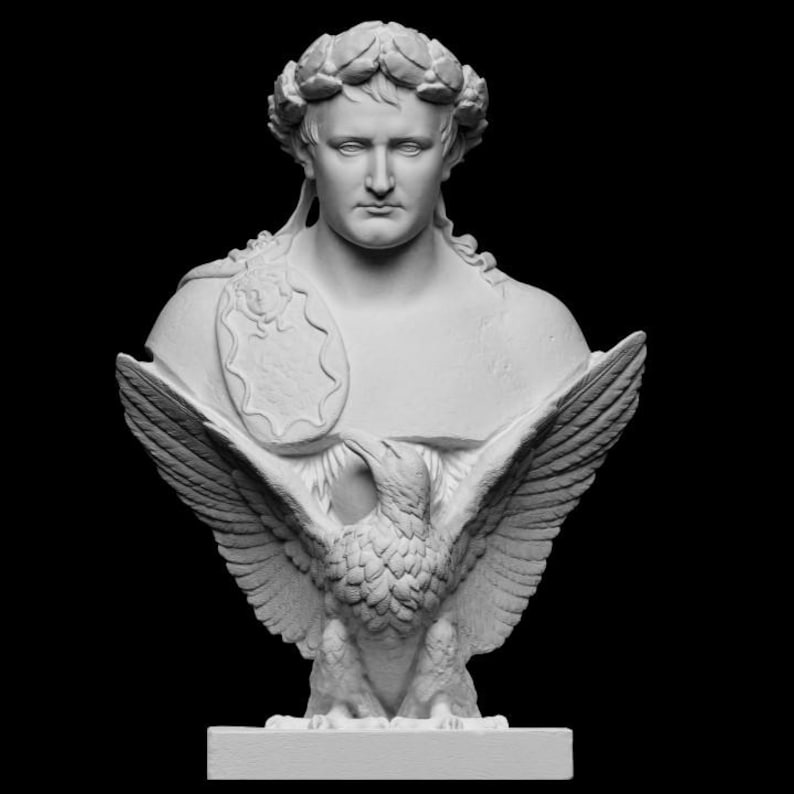 3D Printed Napoleon Bonaparte Bust: Neoclassical Desk Decor - Etsy ...