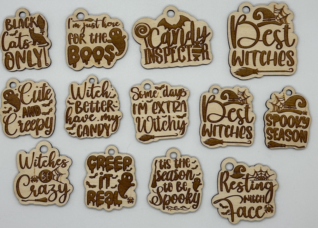Halloween Sarcastic Keychain SVG | Funny Spooky Sayings | Laser Cut ...