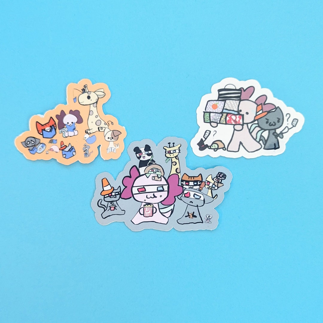 Ajolote & Friends (3 Stickers for 3 Dollars) - Etsy