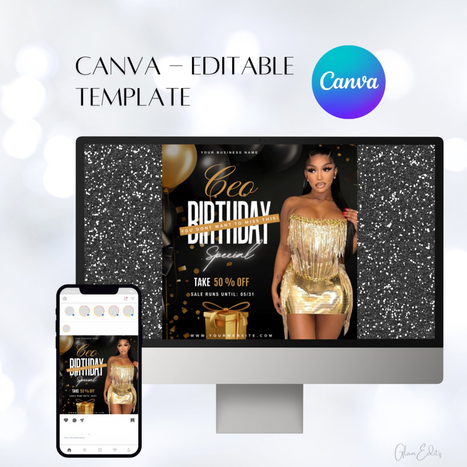 CEO Birthday Special Flyer, Birthday Sale Flyer, Birthday Flyer, Canva ...