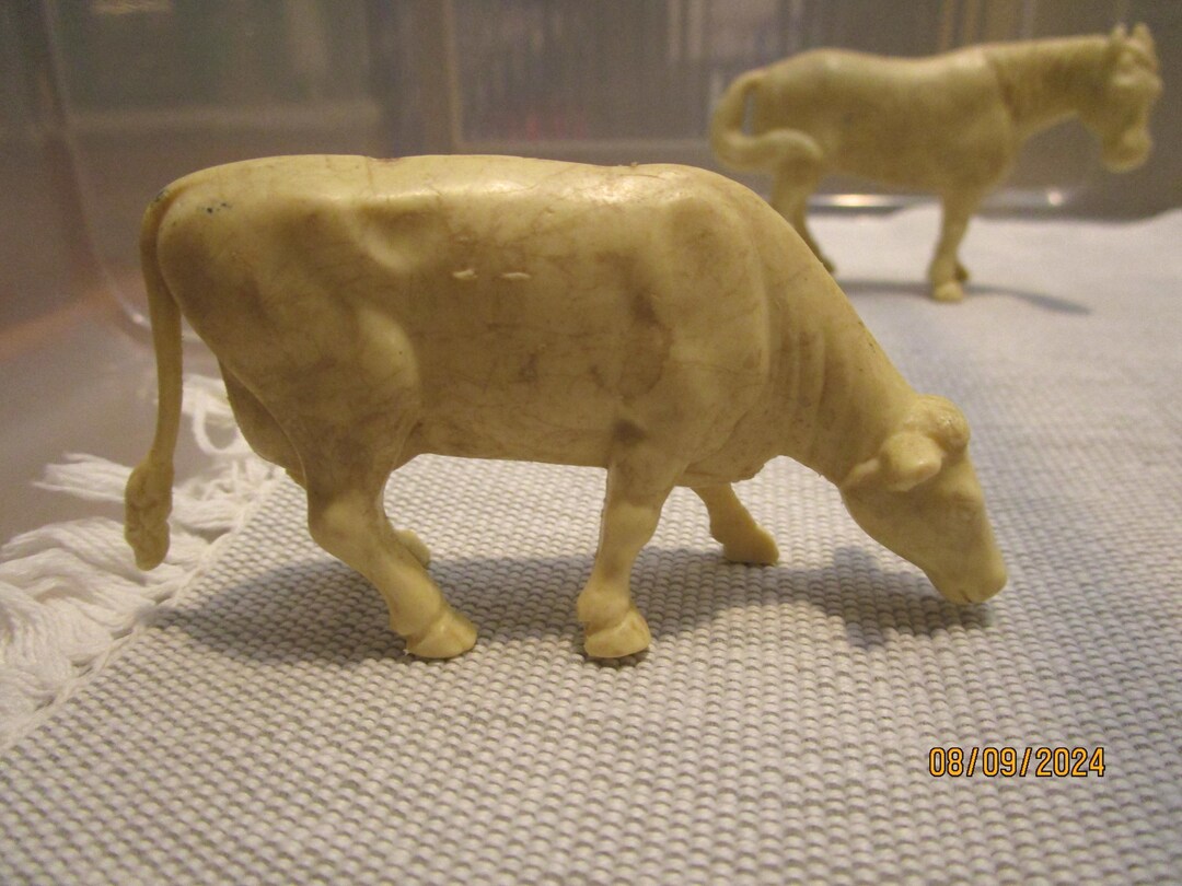 Vintage Marx Farm Animals Play Set, Vinyl Cream Toys - Etsy