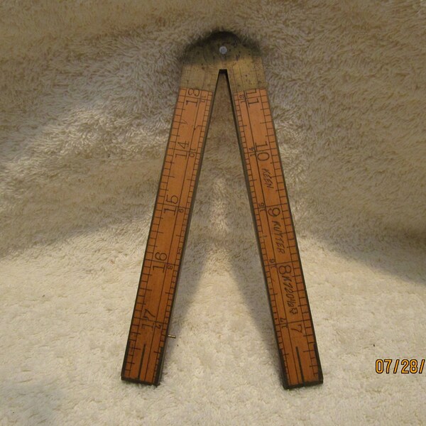 Folding Wood Ruler - Etsy