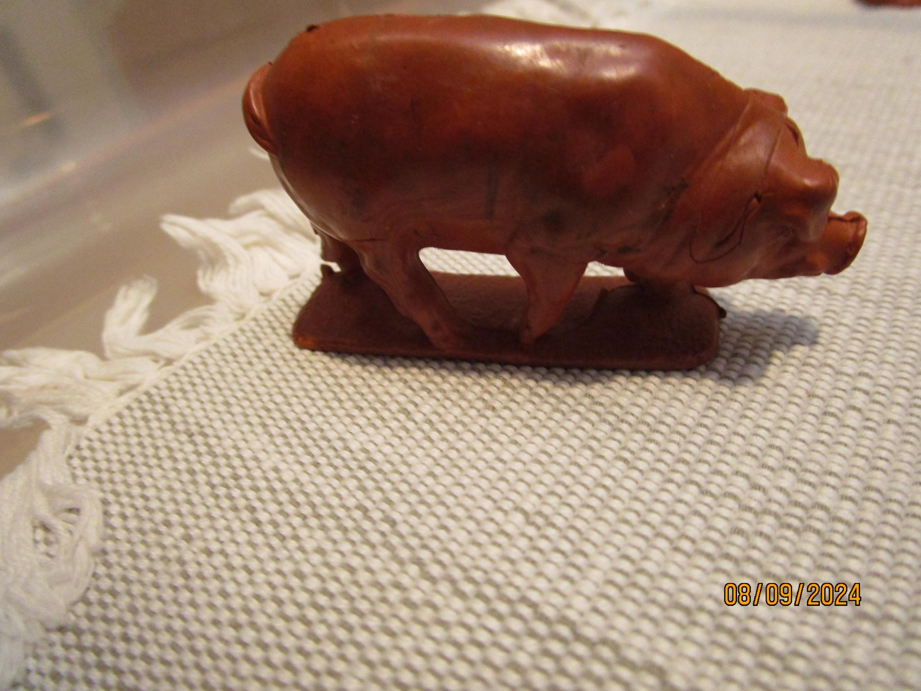 Marx 1950s Brown Vinyl Farm Playset Animals-set of Nine - Etsy
