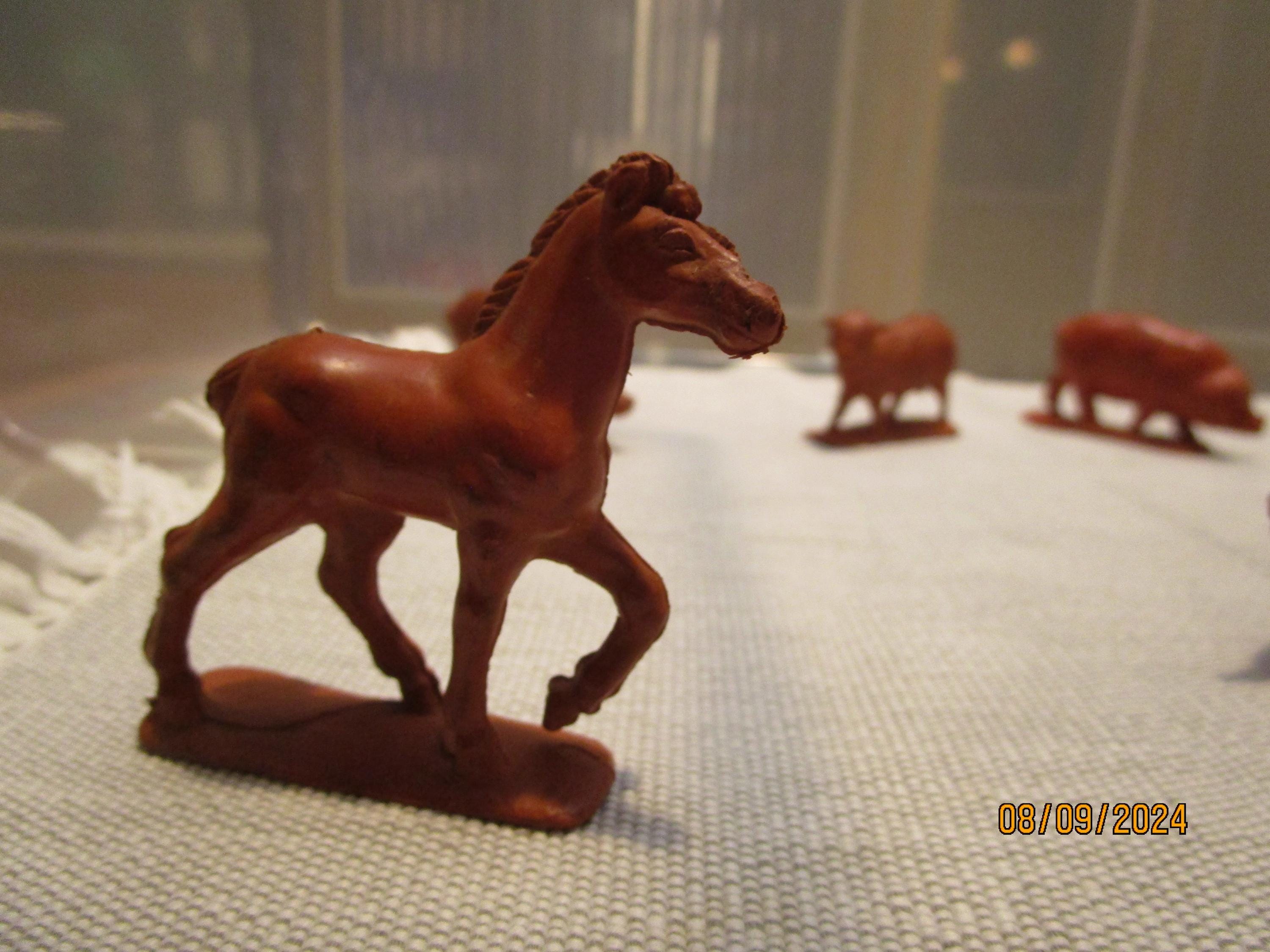 Marx 1950s Brown Vinyl Farm Playset Animals-set of Nine - Etsy