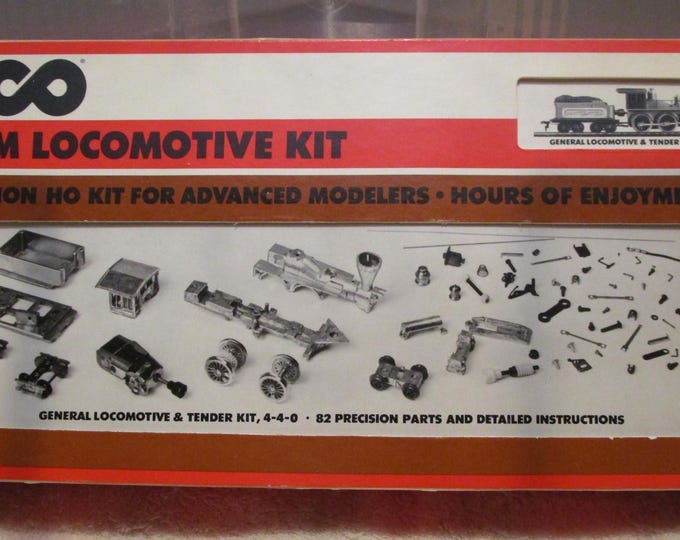 Vintage H0 Scale Tyco Locomotive "the General" Model Kit 4-4-0 - Etsy