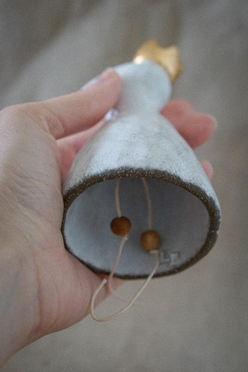 Small Ceramic Bell, Home Decore, Holiday Present - Etsy