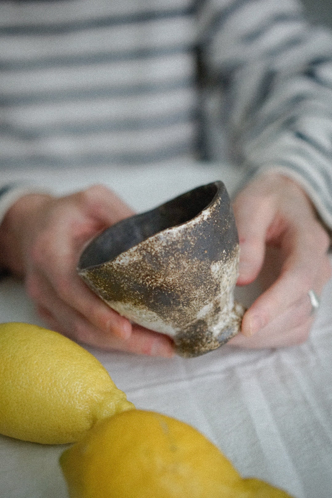 Stoneware Bowl | Hand Made Tea Cup | Wabi Sabi Chawan | Japanese Style ...