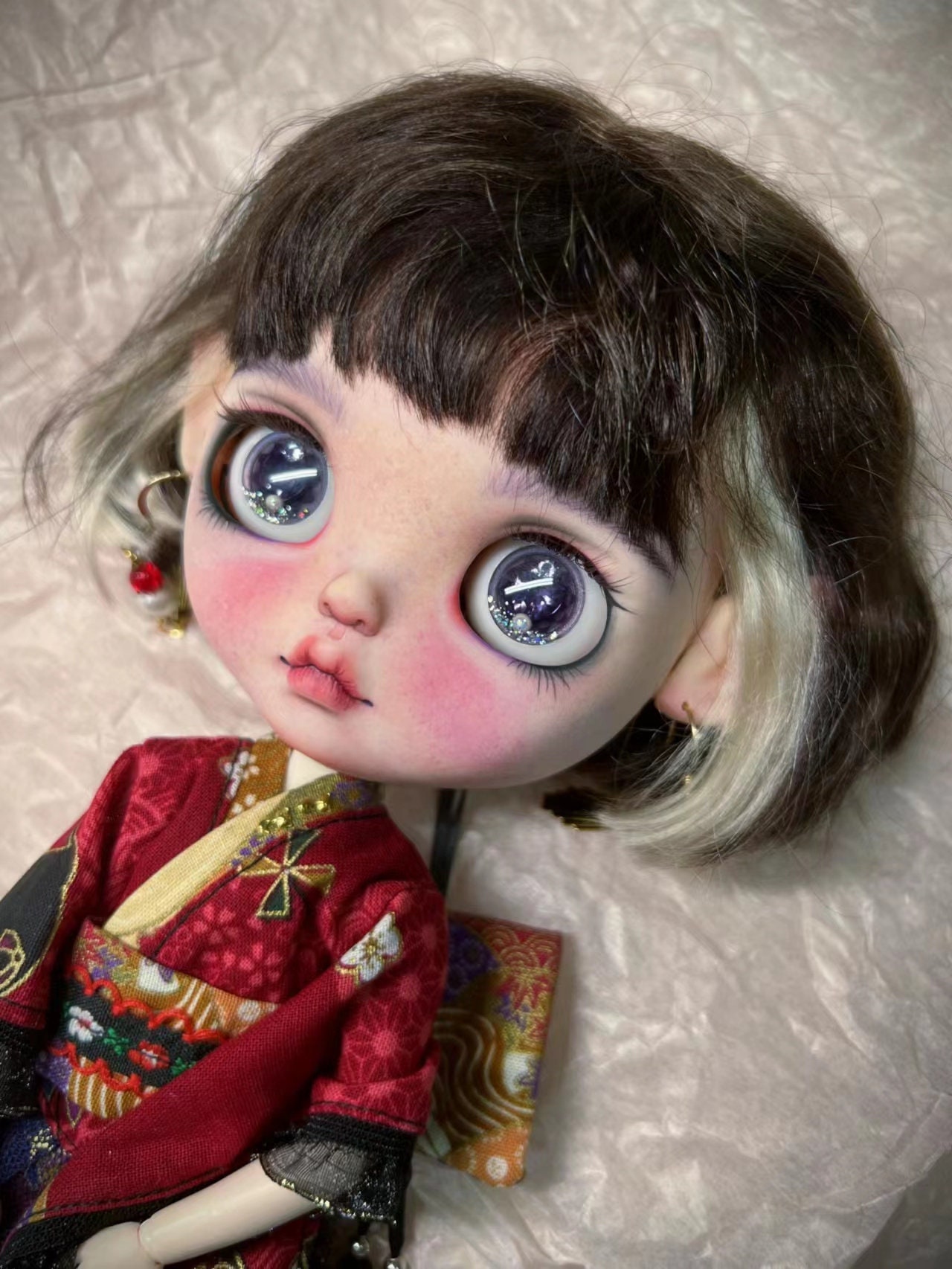 Custom Fullset Blythe Doll, OB22/24/26, Mohair Wig, Cute Blythe Doll ...