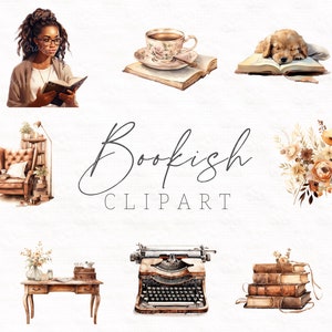 Bookish Clipart Printable Scrapbook & Planner Decor Instant Download - Etsy