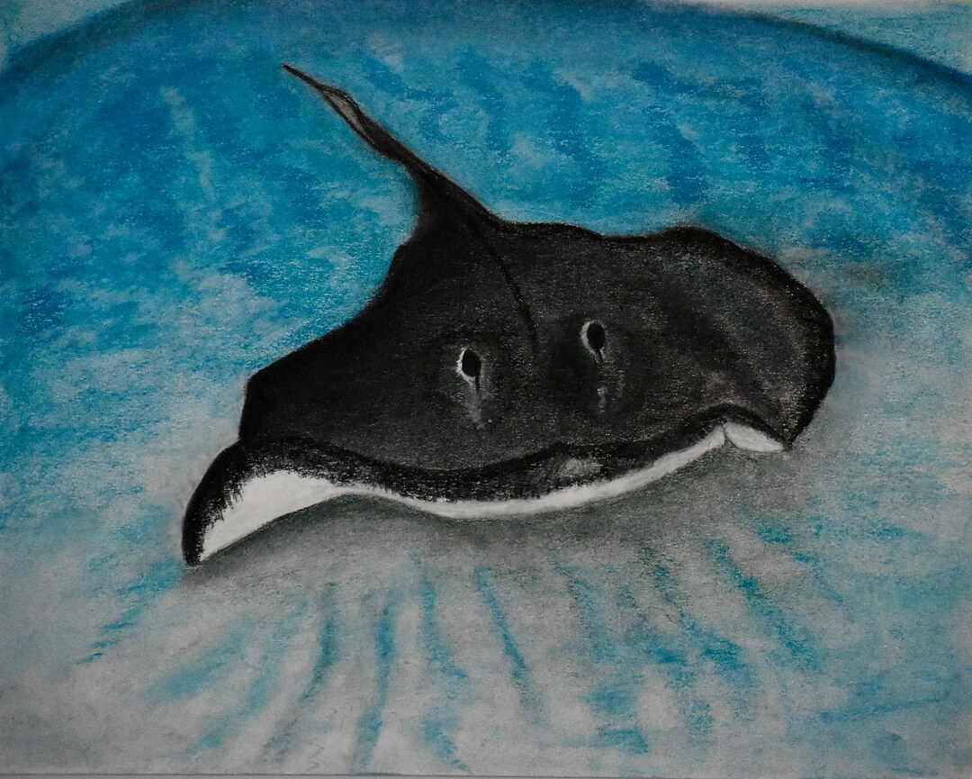 Stingray Art Printable Soft Pastel - Etsy