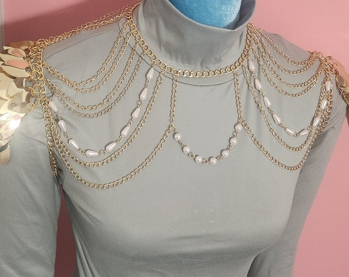 Wide. Dragon Scales, Scale Mail Shoulder Armor Pauldron GOLD. - Etsy