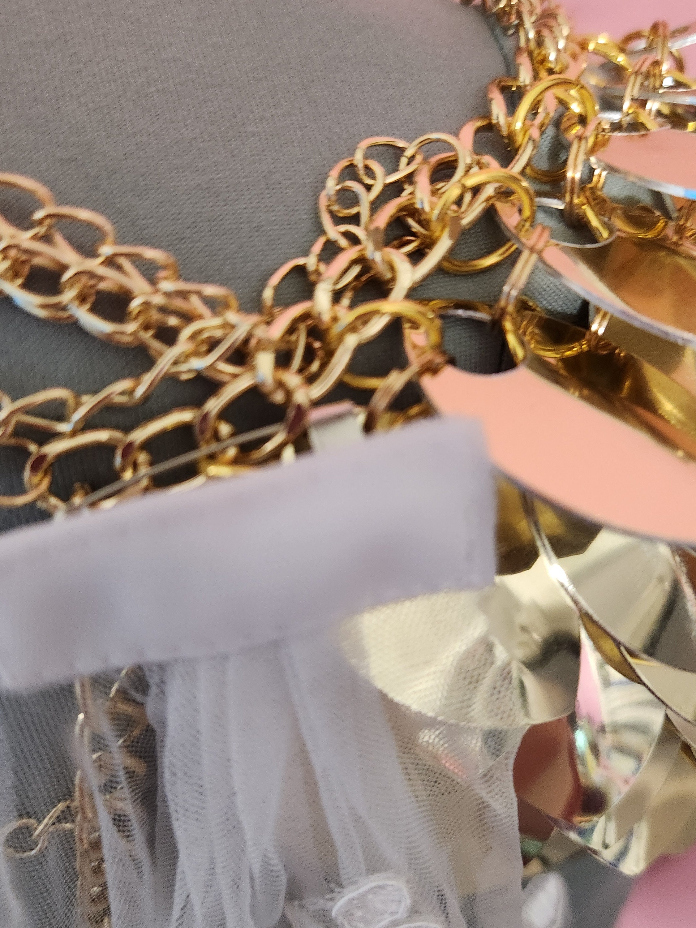 Gold Scalemaille Shoulder Armor With Pearl Cape, Wide Fit - Etsy