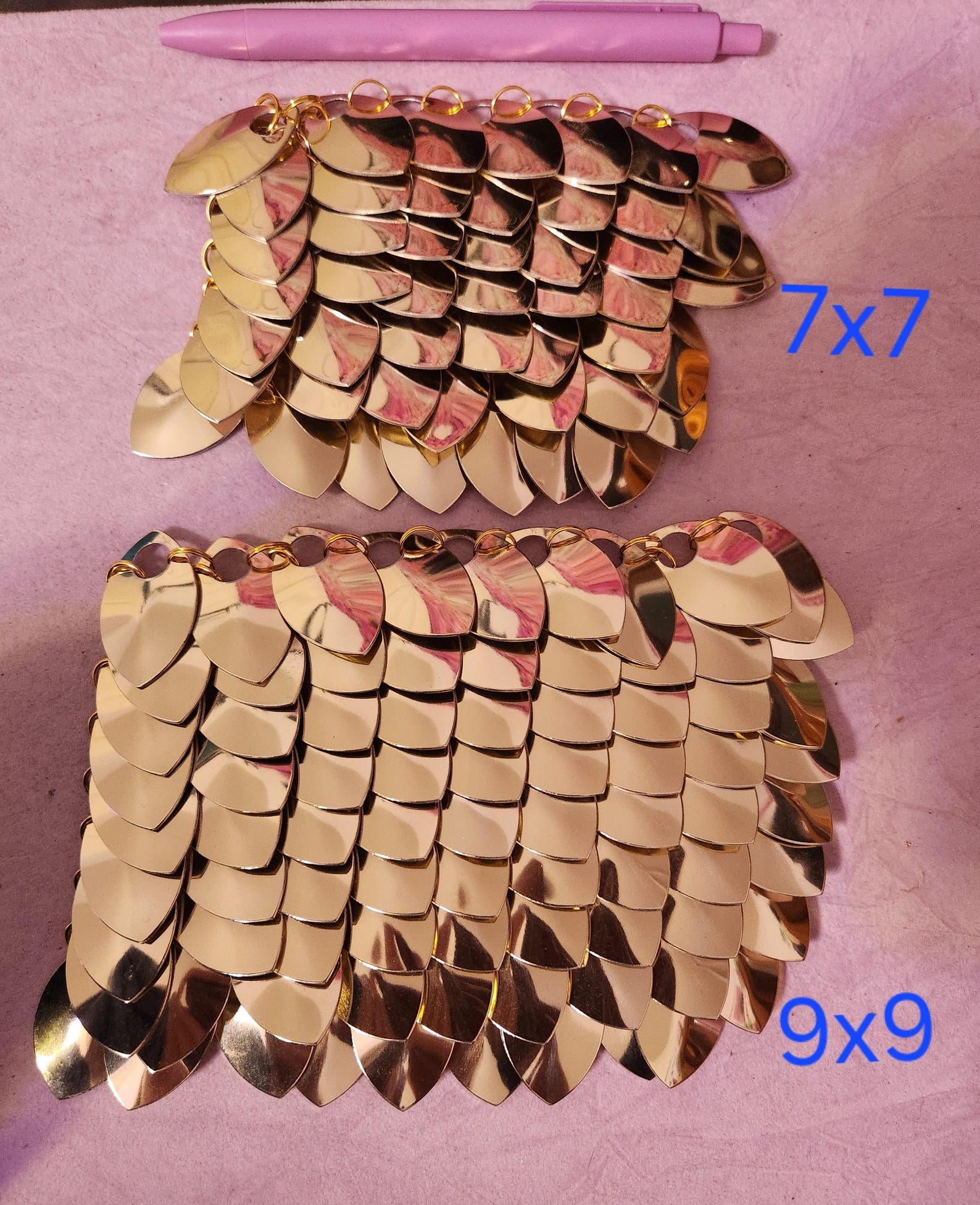 Scalemaille Dragon Scales, Scale Mail Shoulder Armor Pauldron GOLD. - Etsy