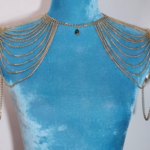 Dragon Scales, Scale Mail Shoulder Armor Pauldron, Gold With a Dark ...