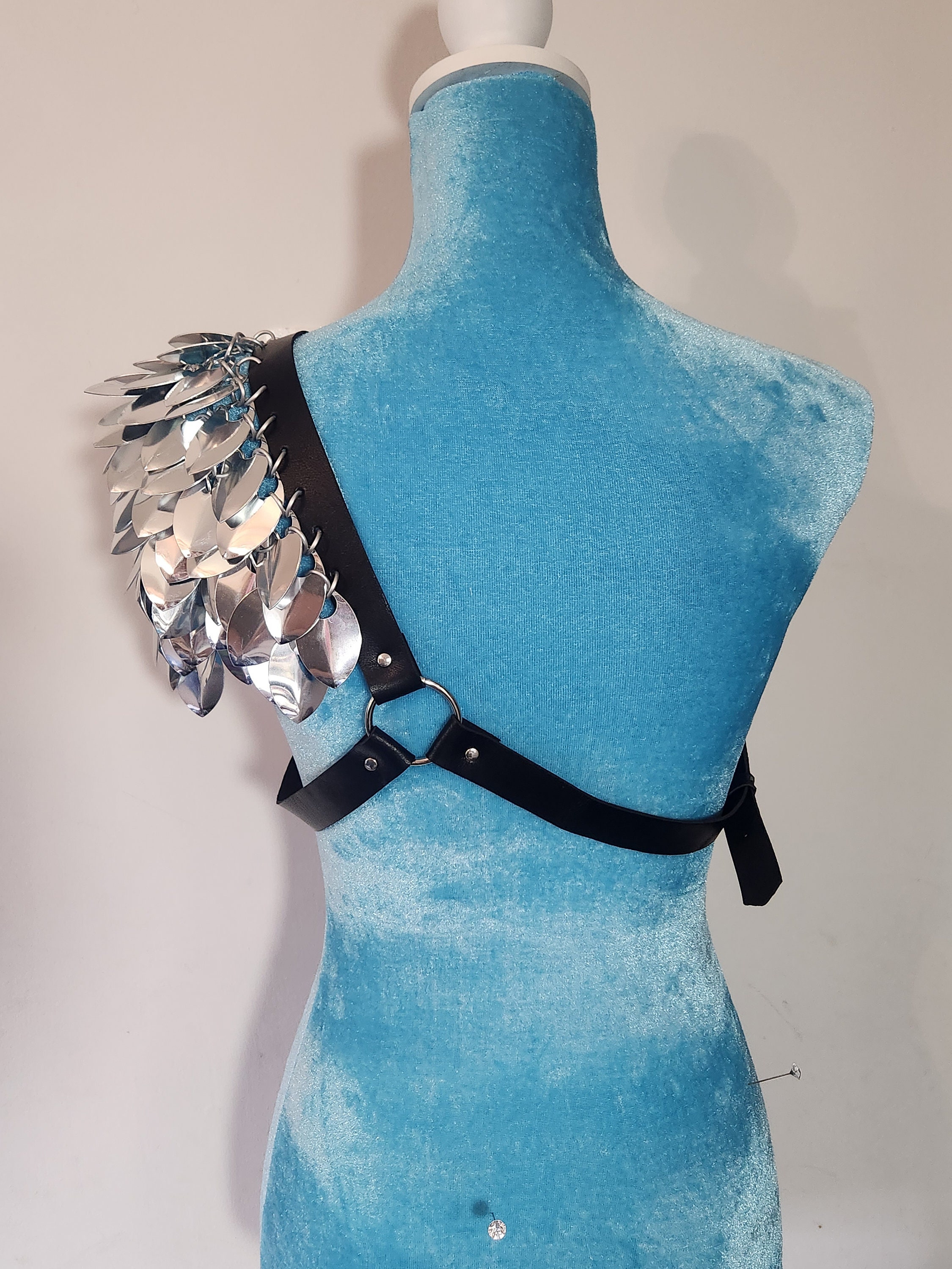 Extra Large Shoulder Scalemail, Dragon Scale Pauldron Amour Ready to ...