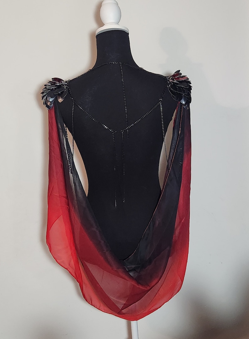 Scalemaille, Dragon Scales, Scale Mail Shoulder Armor Pauldron, Cloak ...