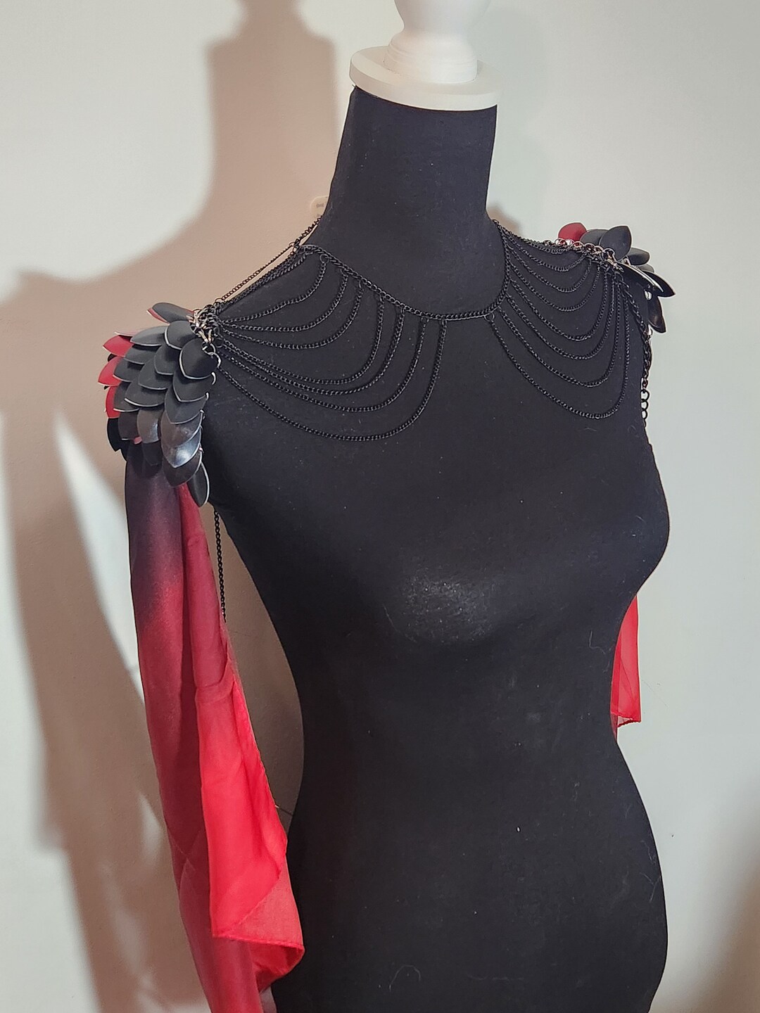 Dragon Scales, Scale Mail Shoulder Armor Pauldron, Cloak, Cape, Shawl ...