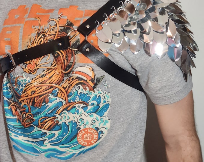 Extra Large Shoulder Scalemail, Dragon Scale Pauldron Amour Ready to ...