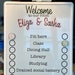 College Dorm Door Sign Dry Erase Board | Roommate Message Board ...