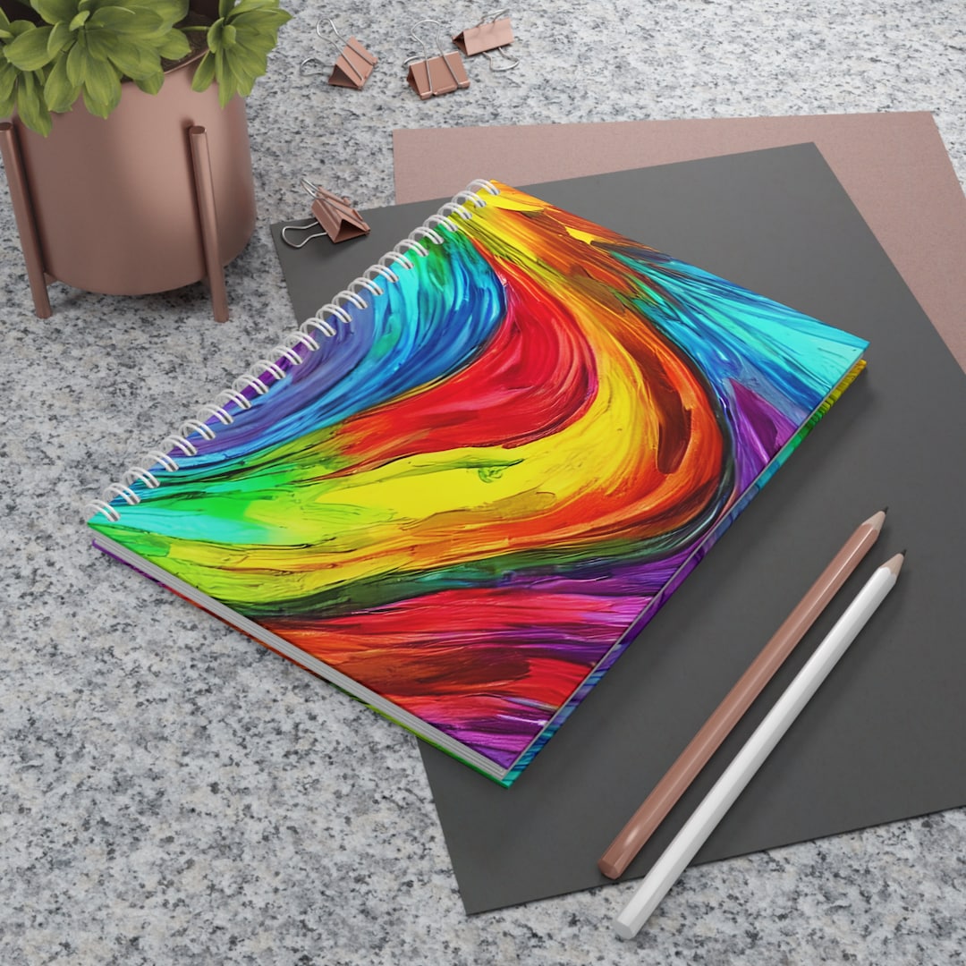Rainbow Graphics LGBTQ Pride Inspired spiral Notebook Back to School ...