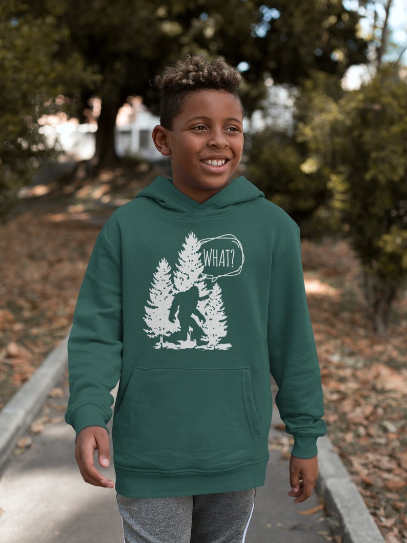 Humorous Sasquatch Bigfoot Graphic Design Kids Pullover Youth Back-to ...
