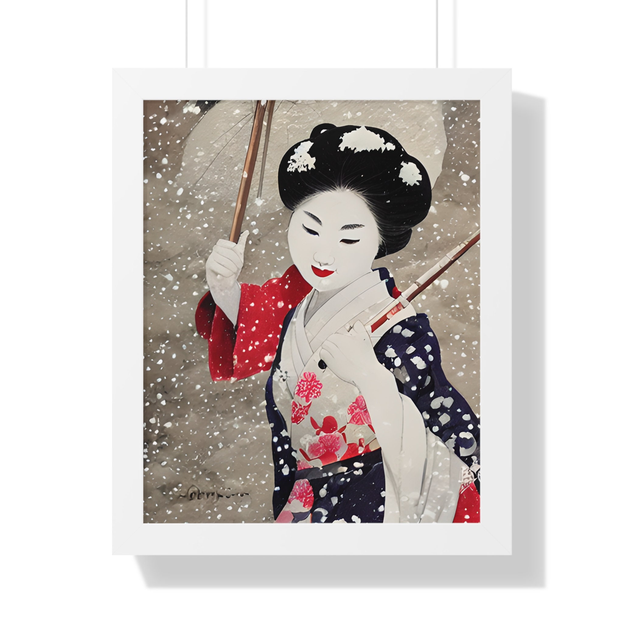 Japanese Asian Inspired Framed Artwork - Etsy
