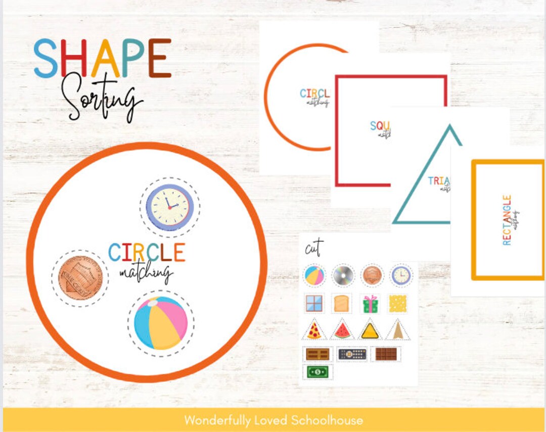 Shape Sorting Mats Preschool - Toddler Activity Printable for ...
