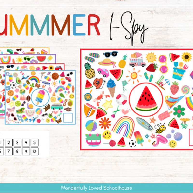 I Spy Mat - Etsy