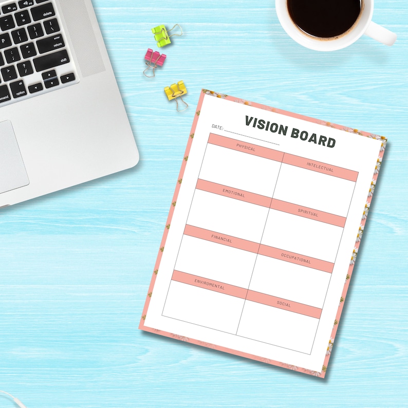 Vision Board Digital, 2023 Vision Board Printables, Vision Board ...