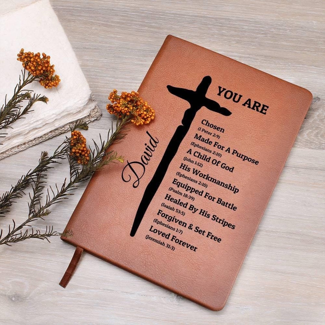 Personalized Christian Journal for Men, Positive Affirmation Journal ...
