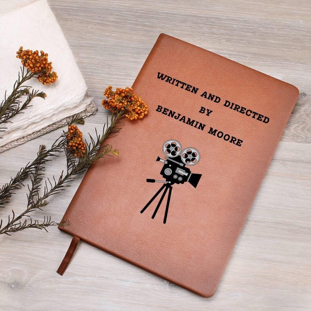 Written and Directed by Journal, Gift for Filmmaker, Filmmaker Notebook ...