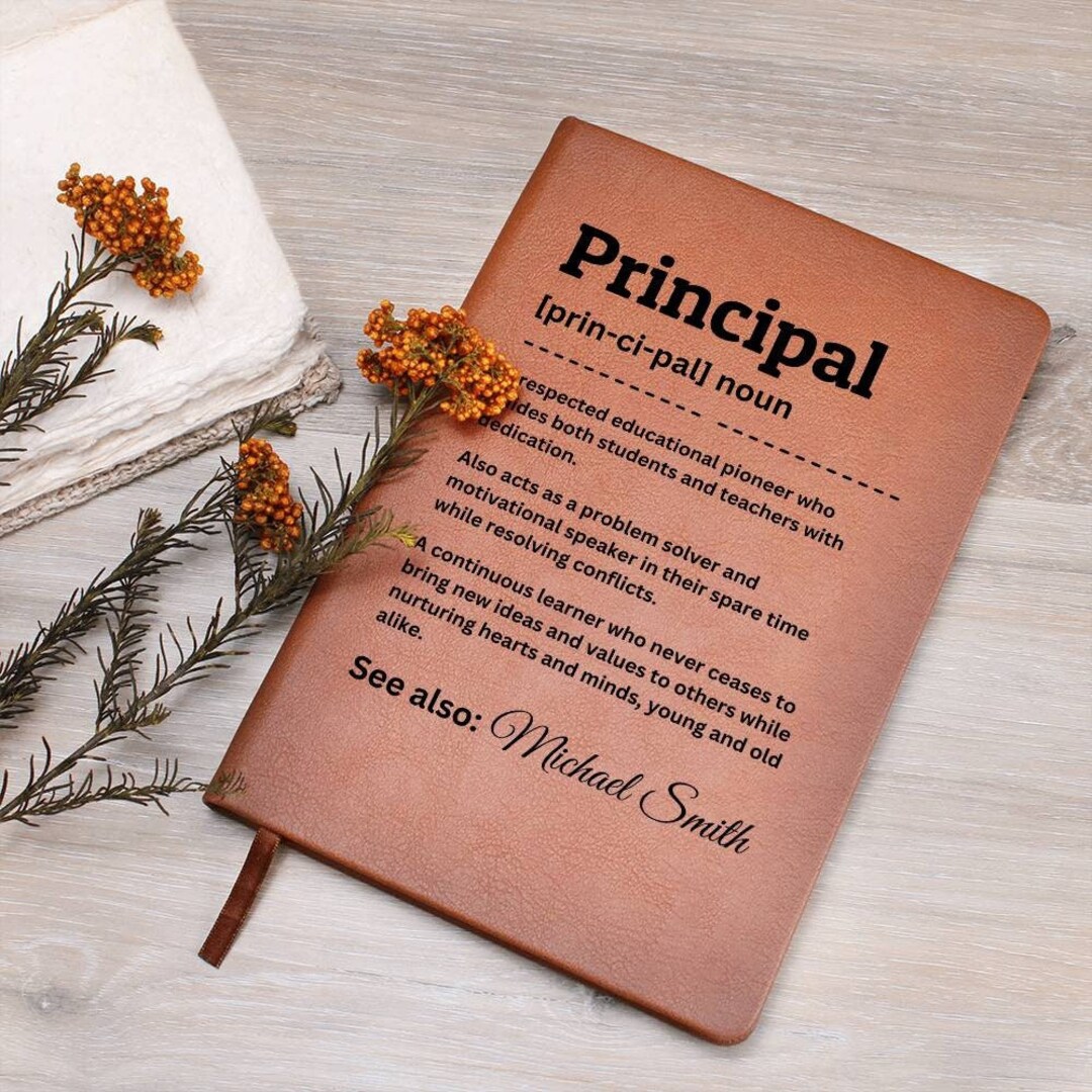 Personalized Journal for Principal, Custom Journal, Principal ...